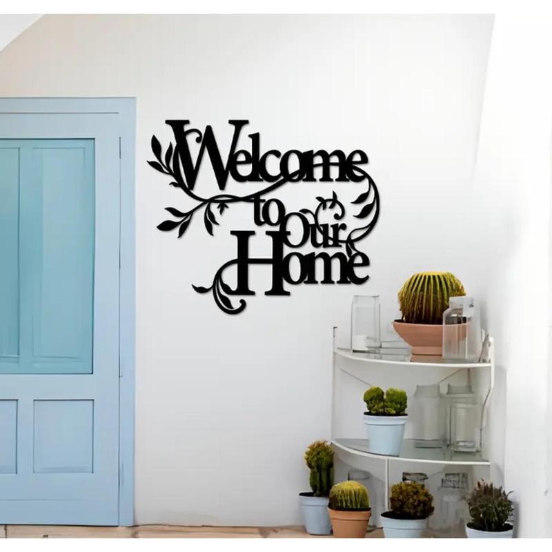 Papan Tanda Dinding Rumah Selamat Datang Ke Kami, Bahan PVC, - TikTok ...