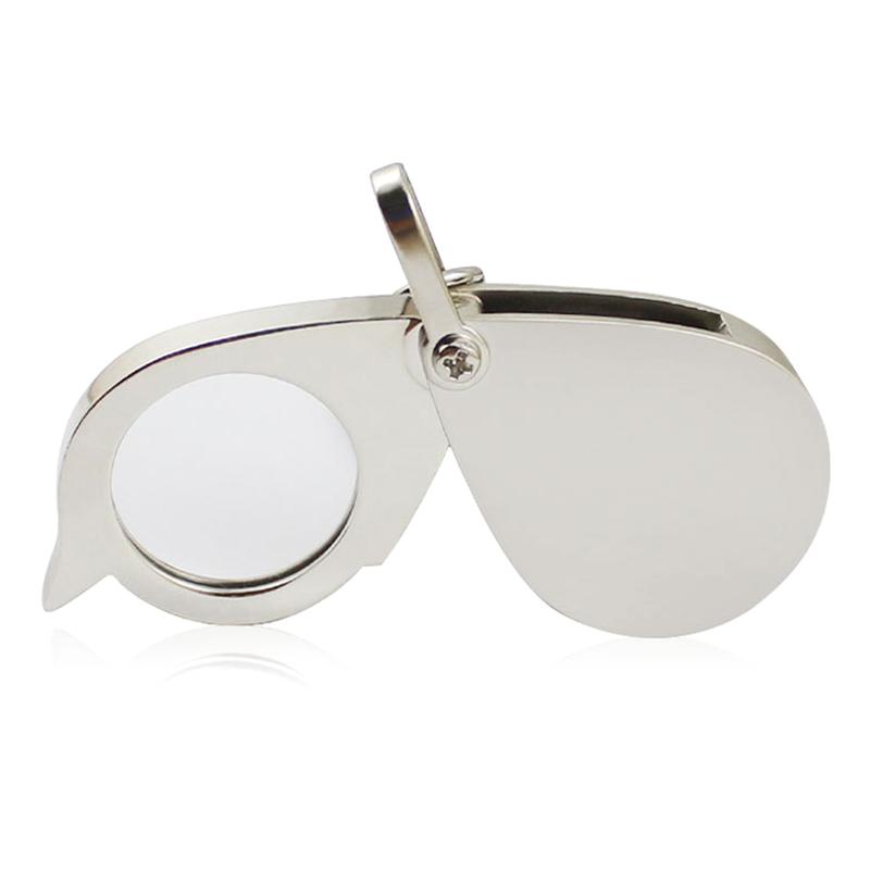 15X Mini Keychain Pocket Magnifier Portable Foldable Magnifying ...