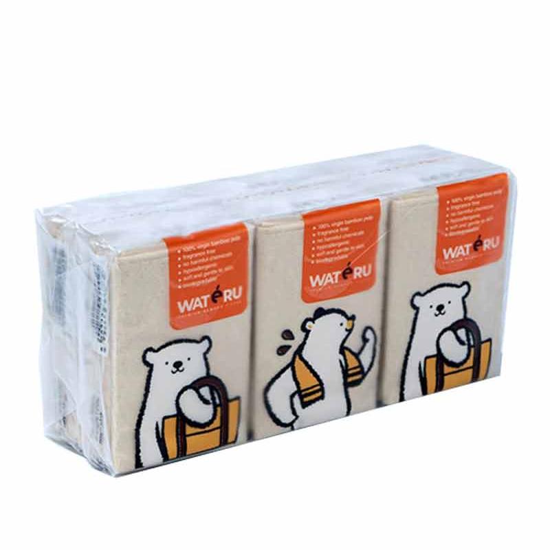 Wateru Premium Bamboo Tissue Tisu Bambu - Pocket 6 x 10 sheets - Shop ...