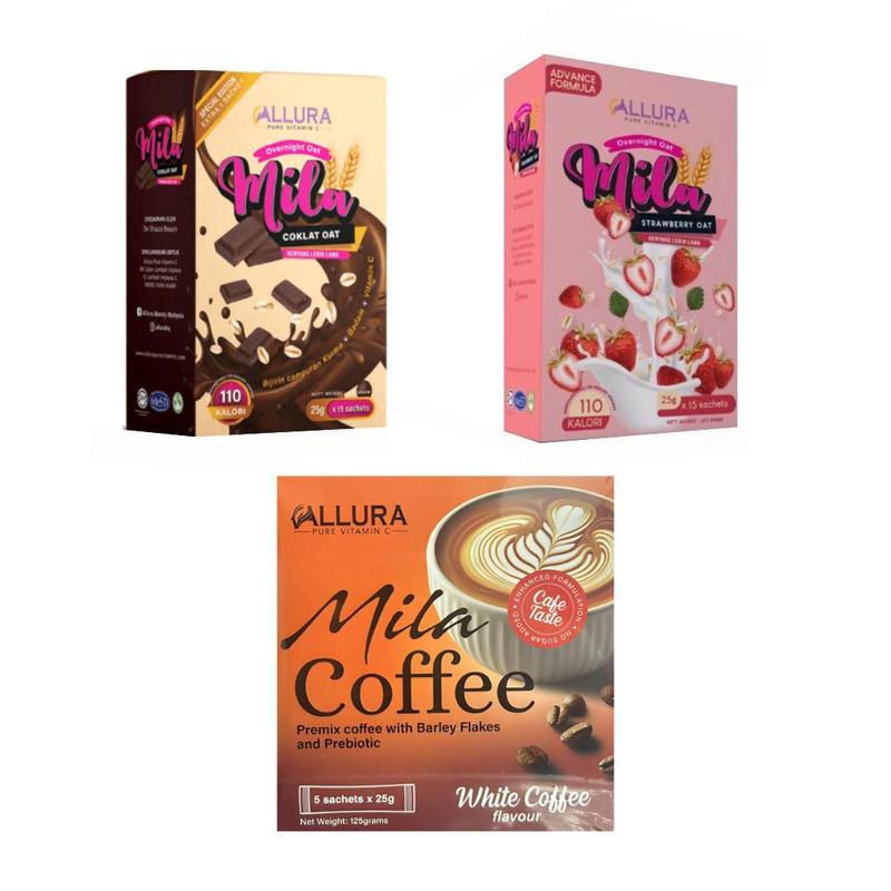 ALLURA #M Mila Oat Coklat White Coffee Strawberry Kopi Putih - TikTok ...