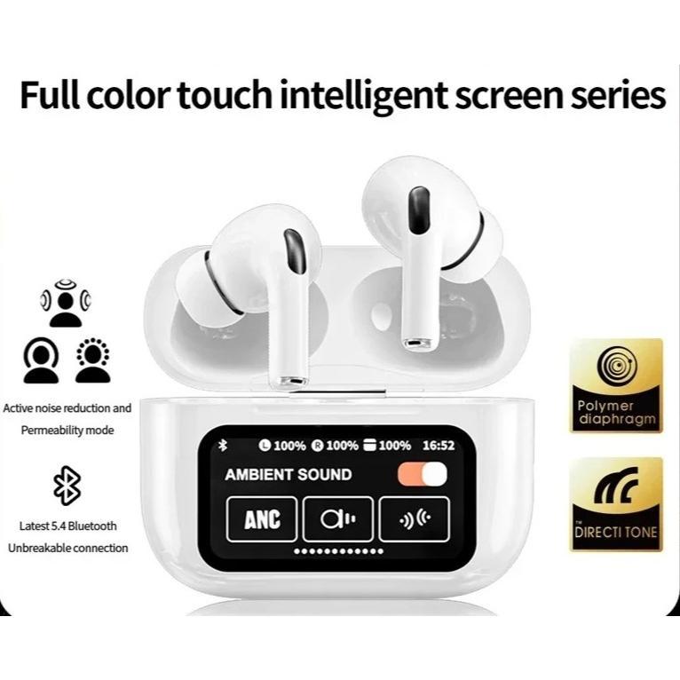 Touch Screen Bluetooth FreeBuds A9 Pro Earphones Wireless Headset ...