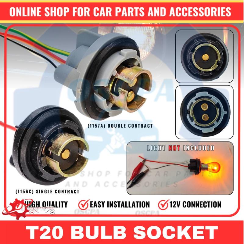 1156C 1157A T20 Bulb Socket Adapter Connector LED Parking Side - TikTok ...