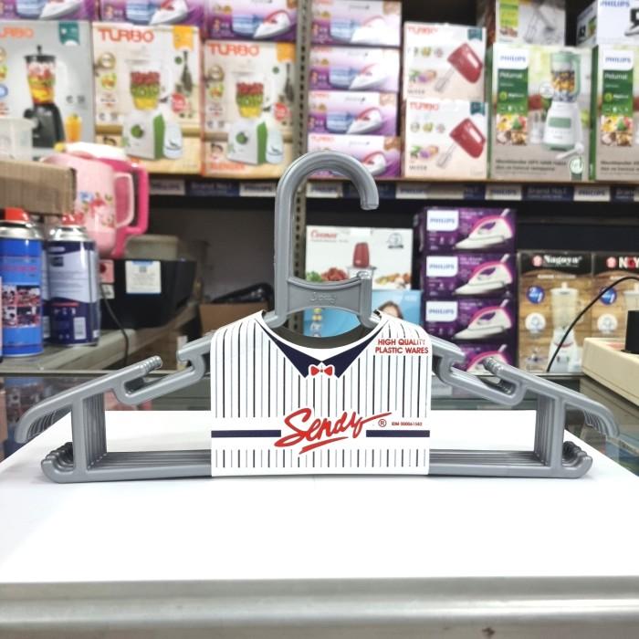 Hanger Gantungan Baju Sendy Silver Lebar 38cm isi 6pcs - Shop | Tokopedia