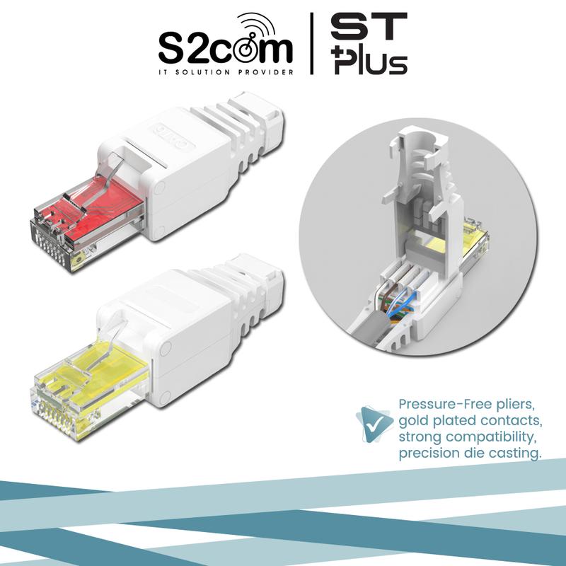 Cat5E Cat6 RJ45 Toolless Modular Connector Plug - TikTok Shop Malaysia