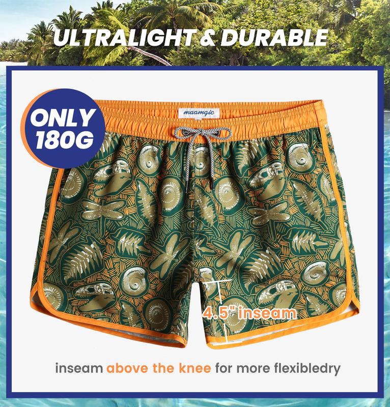 maamgic Mens Boys Short 80s 90s Vintage Swim Trunks, Regular - TikTok Shop