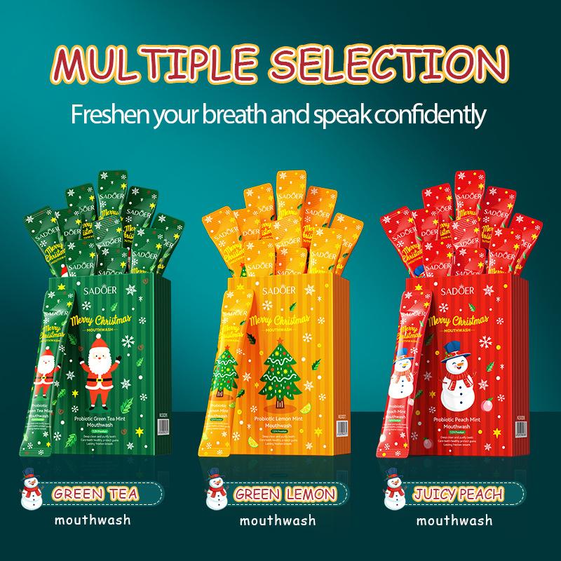 Sadoer Christmas Probiotics Lime Mint Clean Oral Mouthwash - TikTok ...