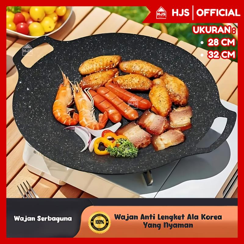 [HJS] Wajan konduksi Alat Panggang Anti Lengket Wajan BBQ Multi - Shop ...