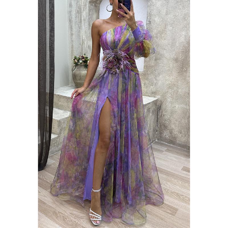 2025 Women's Summer Off-Shoulder Sheer Dress Sexy Bohemian Beach Dress ...