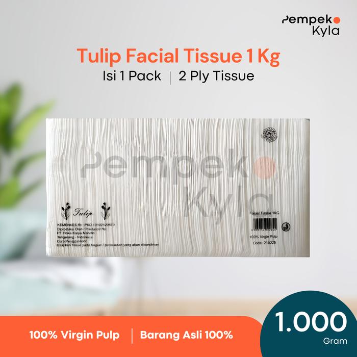Jual tissue tulip facial tissue 1 kg / tissue wajah 1 kg / murah meriah ...