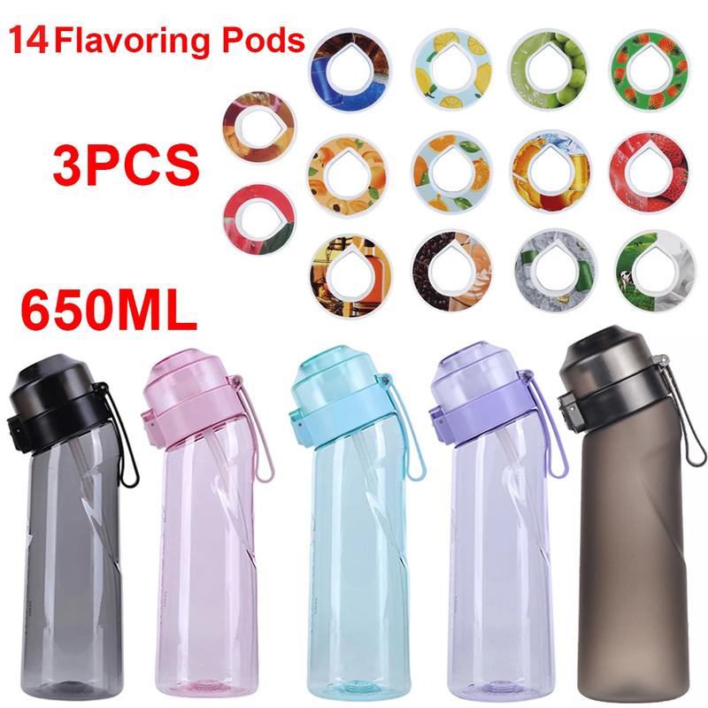 Botol Air Berperisa, Kapasiti 650ML, Dengan 14 Pod Perisa, Botol Air ...