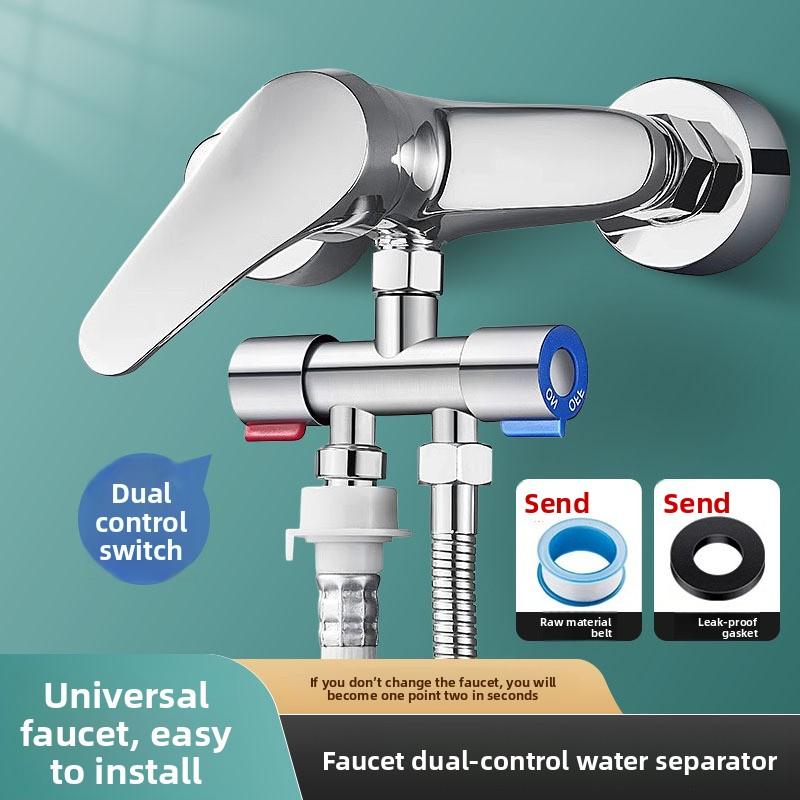 304 Stainless Steel Dual Control Angle Valve 1 Inlet 2 Outle - TikTok ...