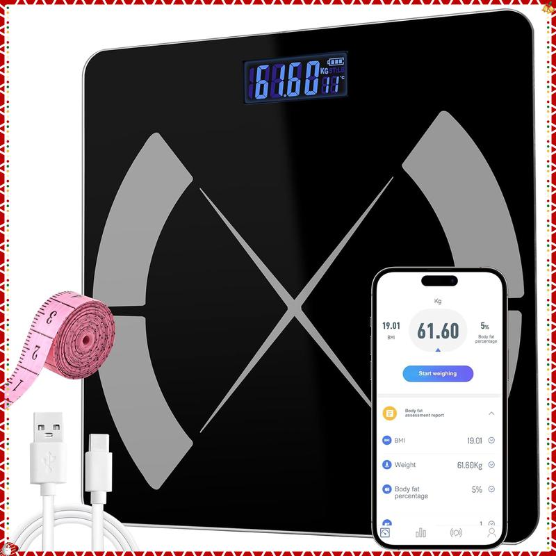 Body Fat Scale Intelligent Weight Scale Body Scale Rechargeable ...