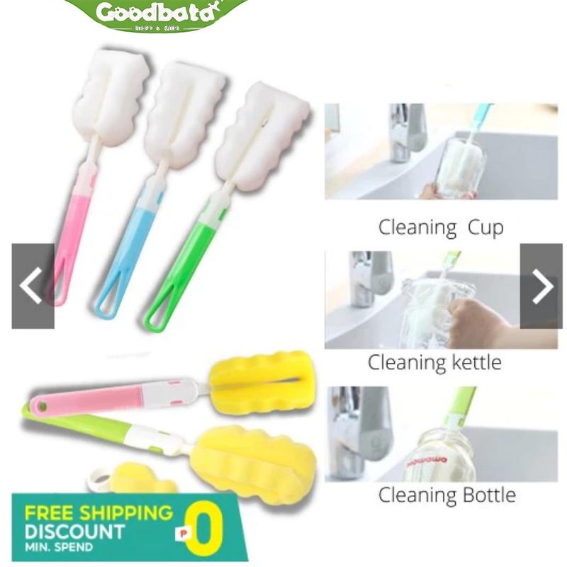 Soft Sponge Brush Bottle Cup Glass Washing Cleaning Kitchen Cleaner ...