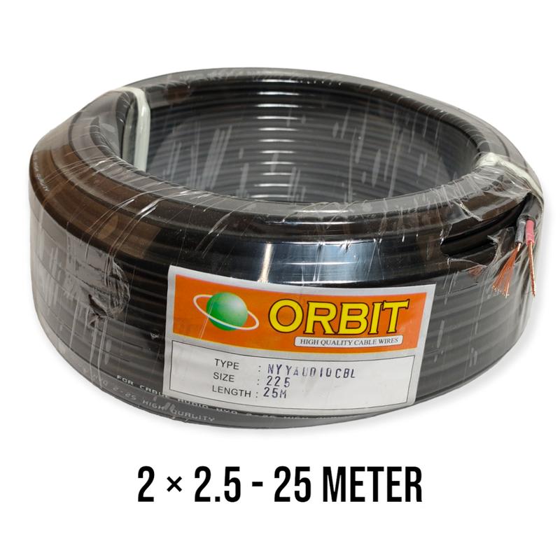 ORBIT Kabel Listrik / Audio NYYHYO 2 x 2.5 - 25 Meter Hitam - Shop ...