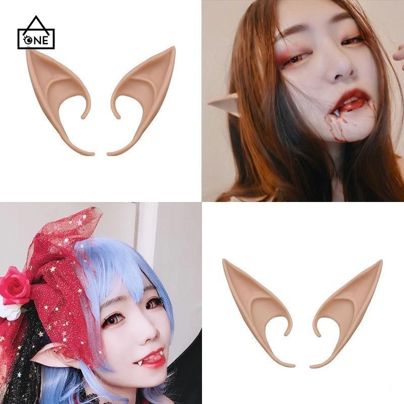 Latex Elf Ears Vampire Teeth Halloween Costume Pointed tooth - TikTok ...