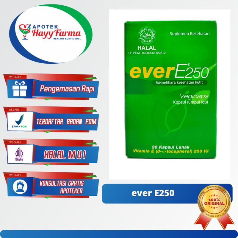 ever E250 kapsul suplemen kesehatan - Shop | Tokopedia