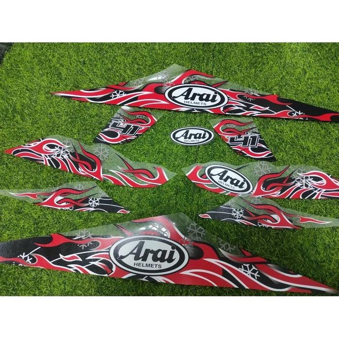 Jual STRIPING STICKER TRANSPARAN BEAT KARBU 110 MOTIF DESIGN ARAI ...