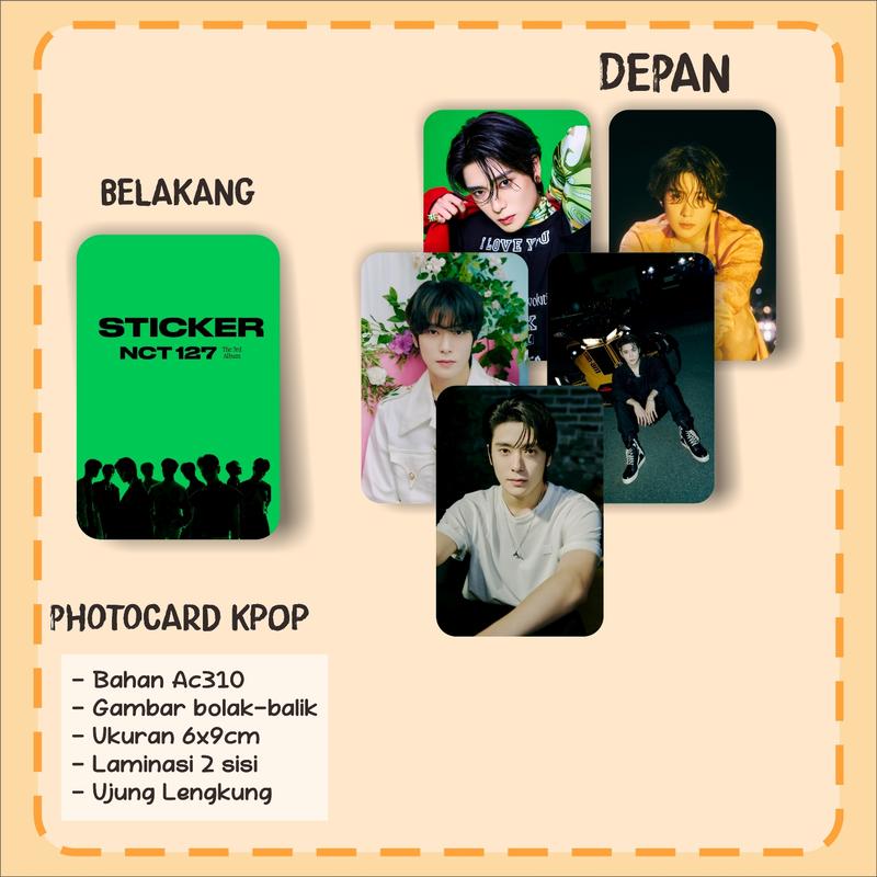 1 SET ISI 5 PCS PHOTOCARD NCT 127 STICKER Cards - Shop | Tokopedia