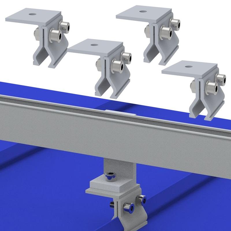 1/4Pcs Standing seam clamp Roof seam clamp Sheet seam clamp Mounting ...