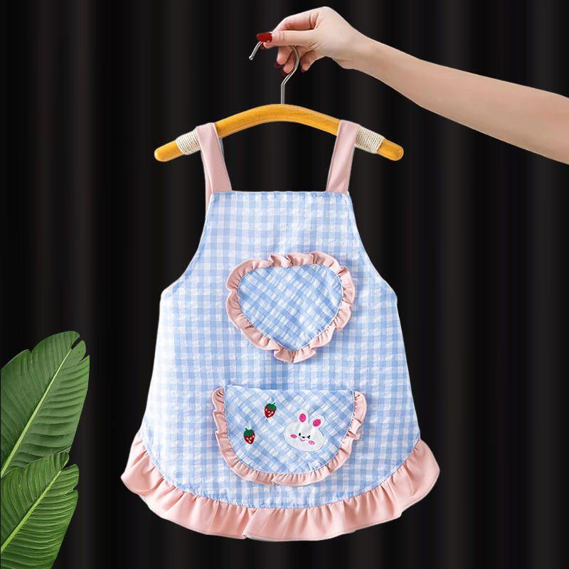 Apron Kanak-kanak, Penutup Kalis Air Renda, untuk Bayi Perempuan ...
