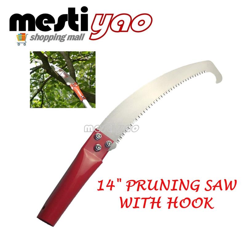 14” Pruning Saw Branch Cutter with Hook Gergaji Dahan Pokok gergaji ...