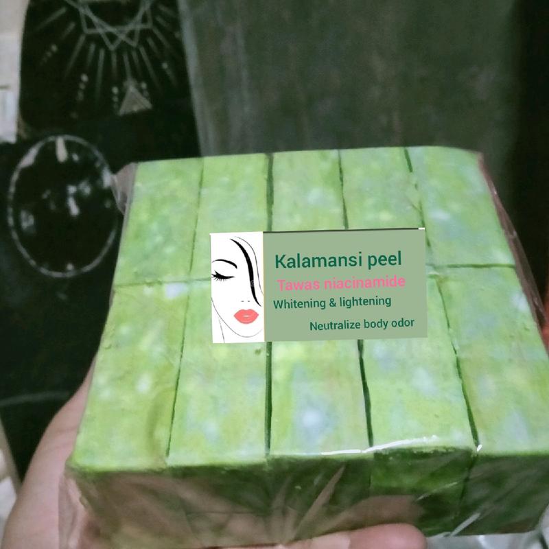 calamansi peel tawas niacinamide soap rebar, for face and body - TikTok ...