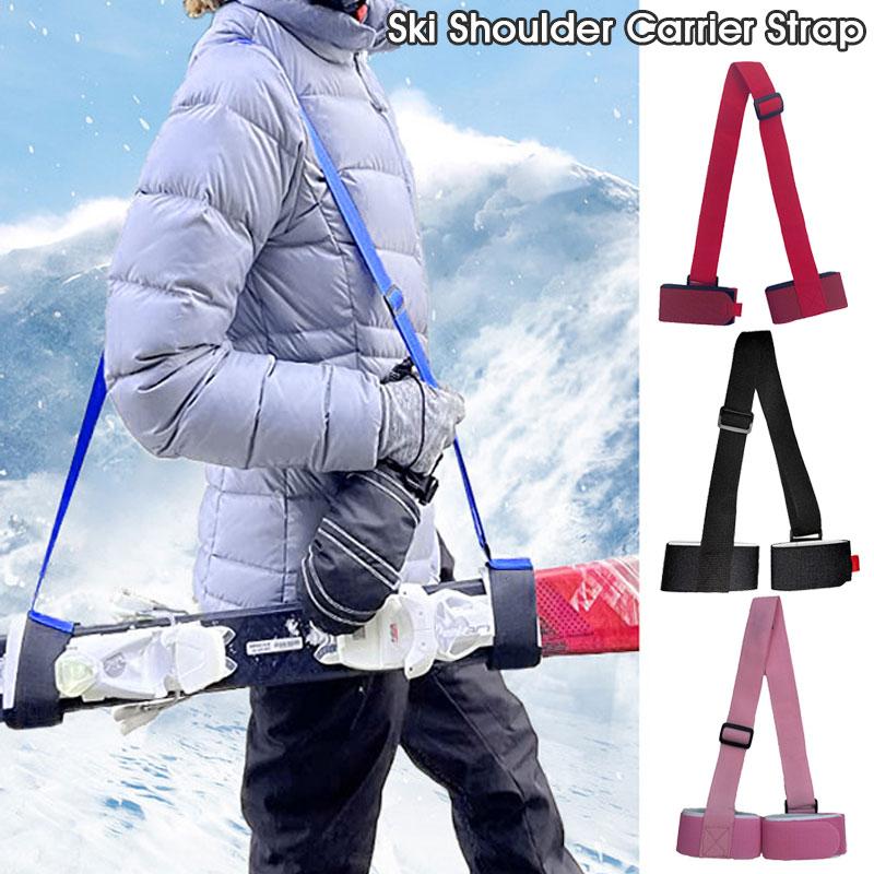 1x Ski Shoulder Carrier Strap Adjustable Ski Holder Straps Portable ...