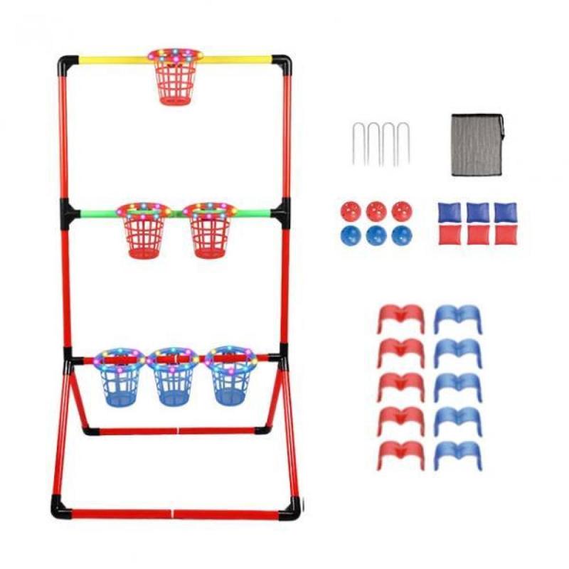 Bean Bags Bucket Game with Basket, Lawn Bean Bags Toss Party - TikTok ...