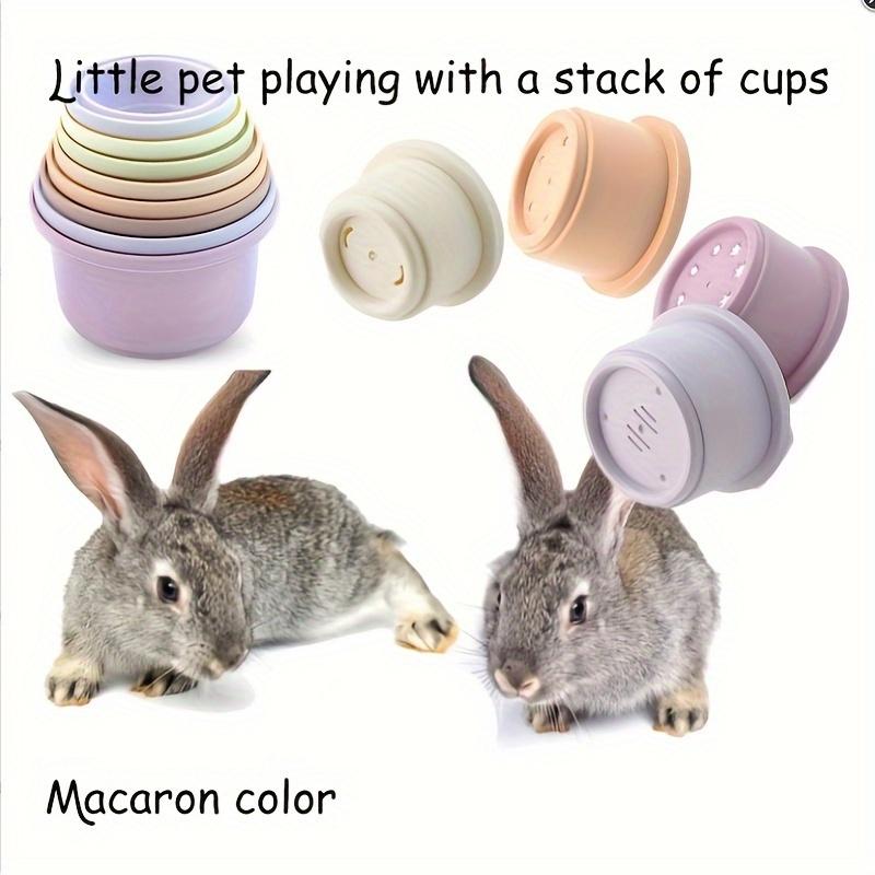 8-Piece Compact Pet Toy Set - Colorful Stacking Cups, Nesting Cups, and ...