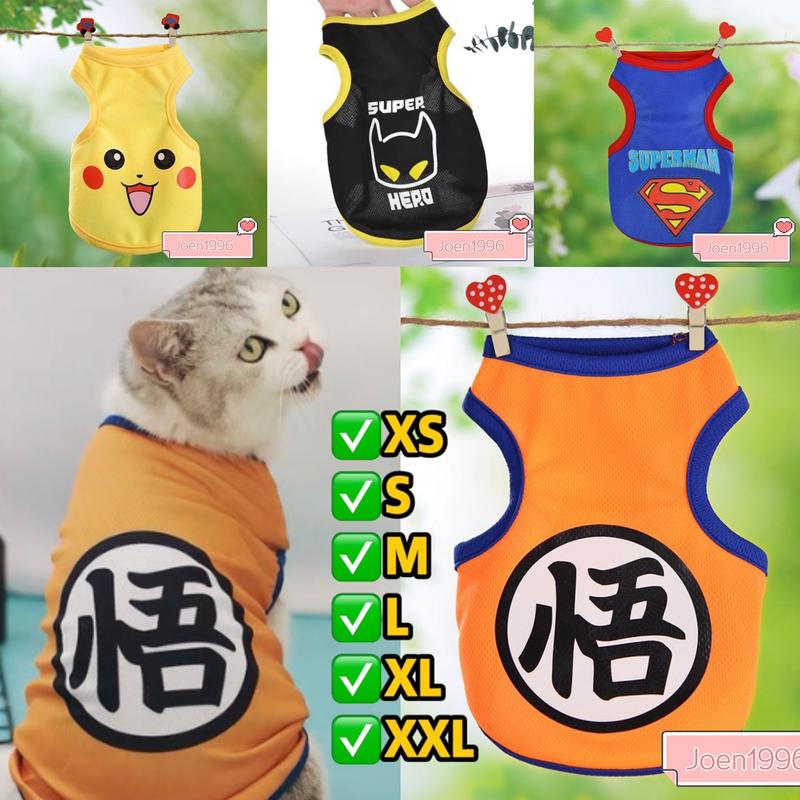 Summer Pet Clothes cartoon cute pet vest breathable Clothes - TikTok ...