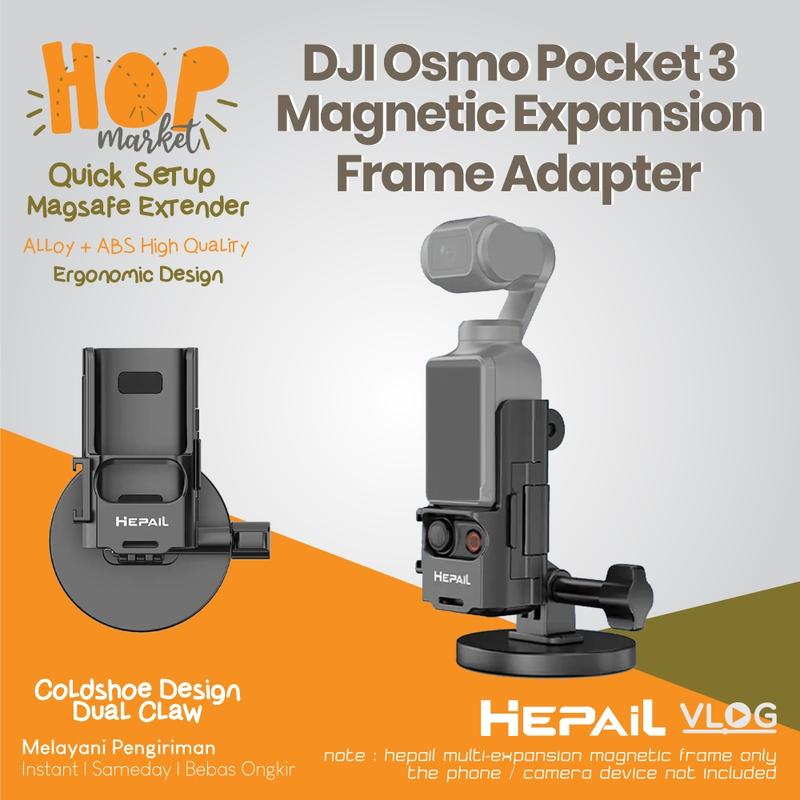Magnetic Mount for DJI Osmo Pocket 3 Expansion Bracket Magne - Shop ...