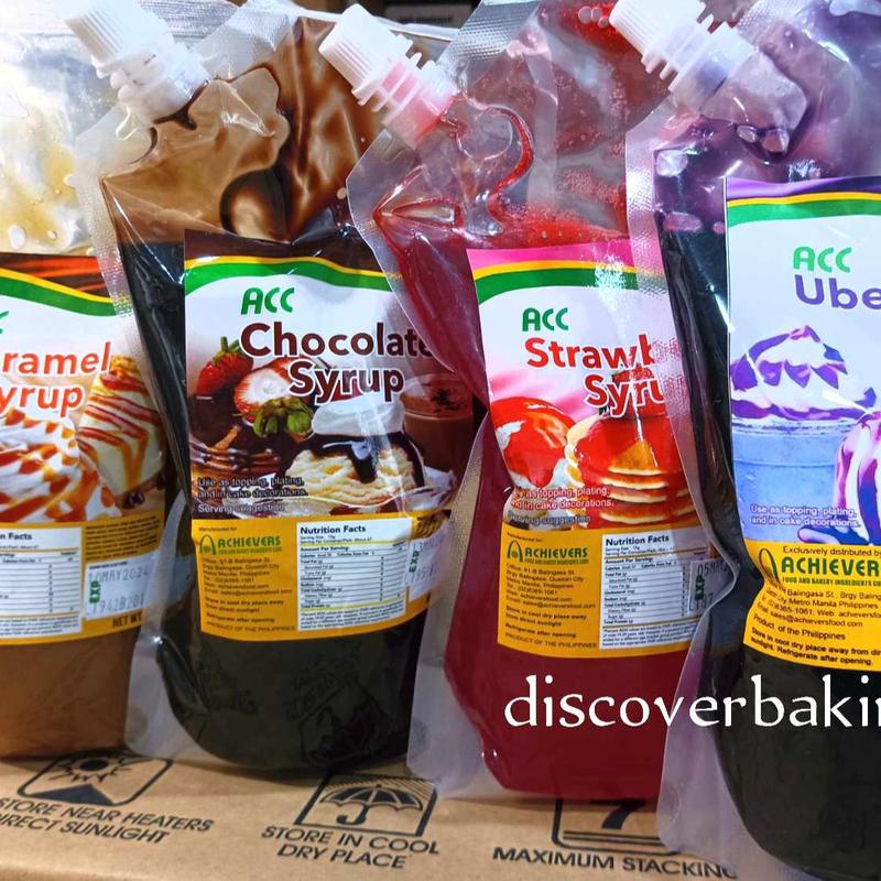 ACC Caramel Strawberry Chocolate Syrup 1 Kilo - Versatile Sweet ...