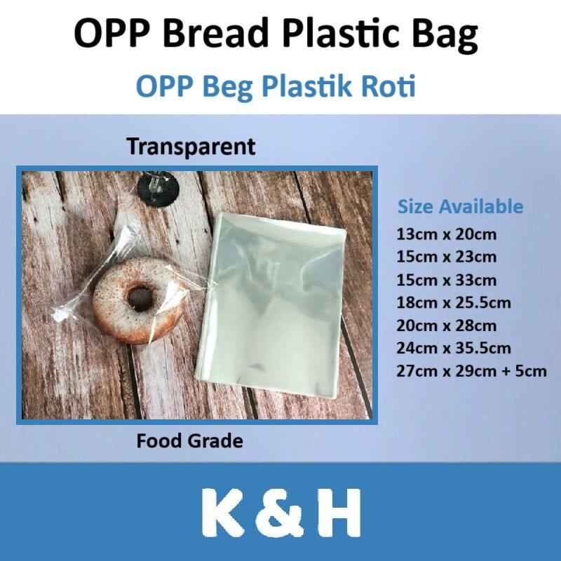 (200pcs) Opp Bread Bag / OPP Transparent Bread Bag / Bakery Transparent ...
