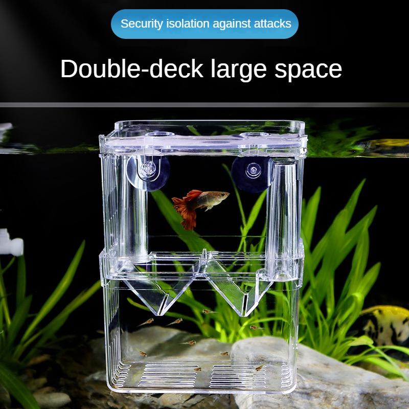 Fish tank isolation box transparent acrylic fish and shrimp delivery ...