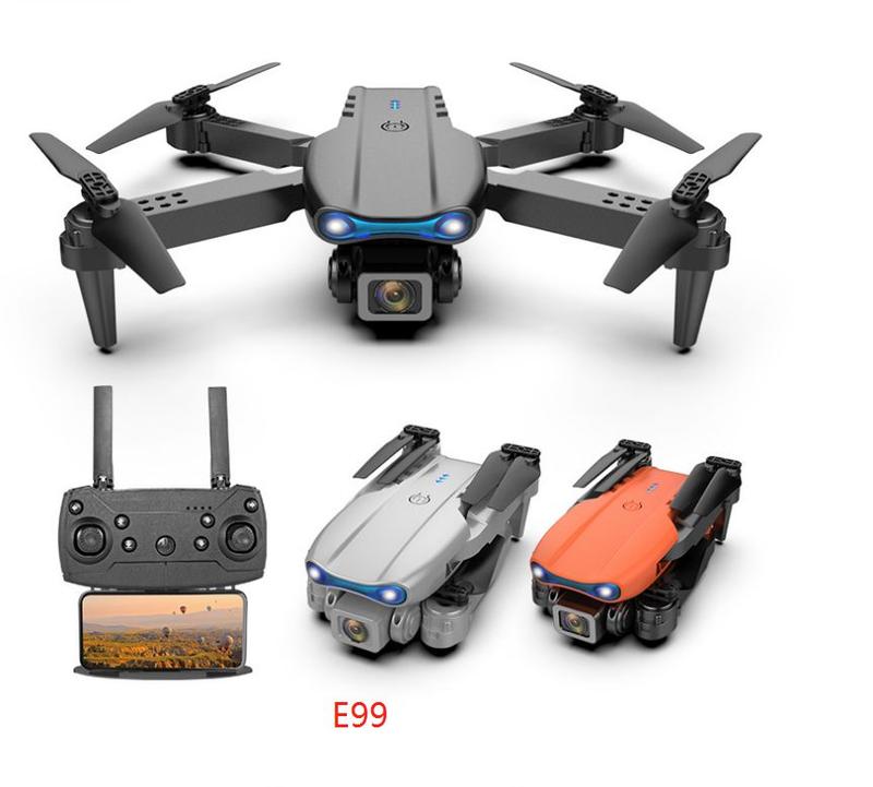 Drone E99 K3 Pro 4K Dual Kamera Avoid Obstacles WIFI FPV Fotografi ...