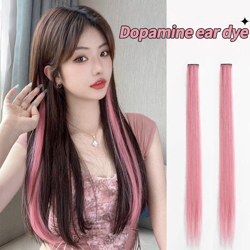 Rambut Palsu Berwarna-warni, Gaya Ins Hair , Sambungan Rambu - TikTok ...