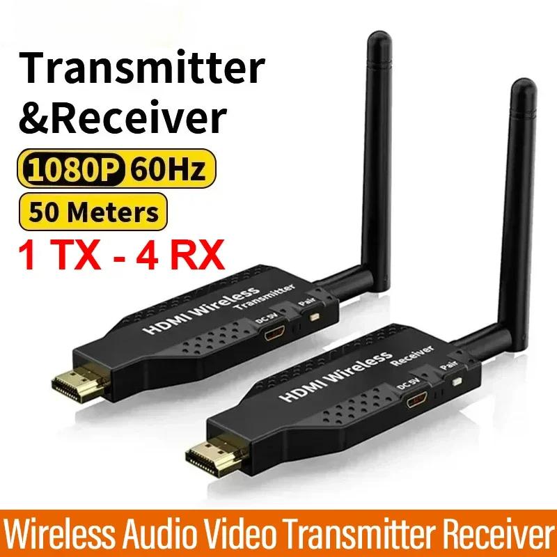 Pemancar dan Penerima Video Audio Wayarles HDMI, Resolusi 1080P dan ...