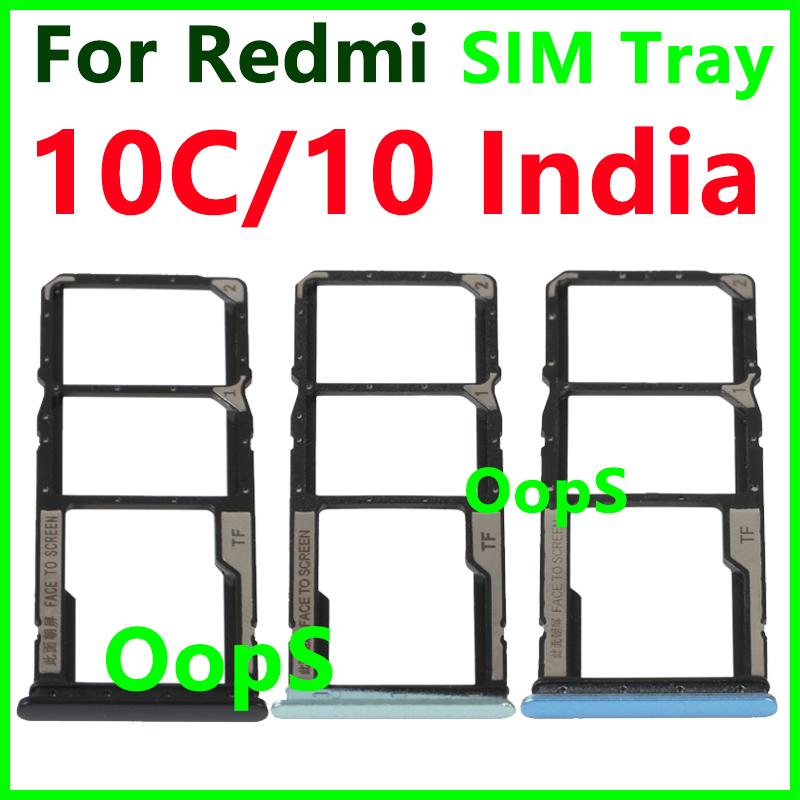 Sim tray slot holder for redmi 10c 10 India Sim Card Reader Socket ...