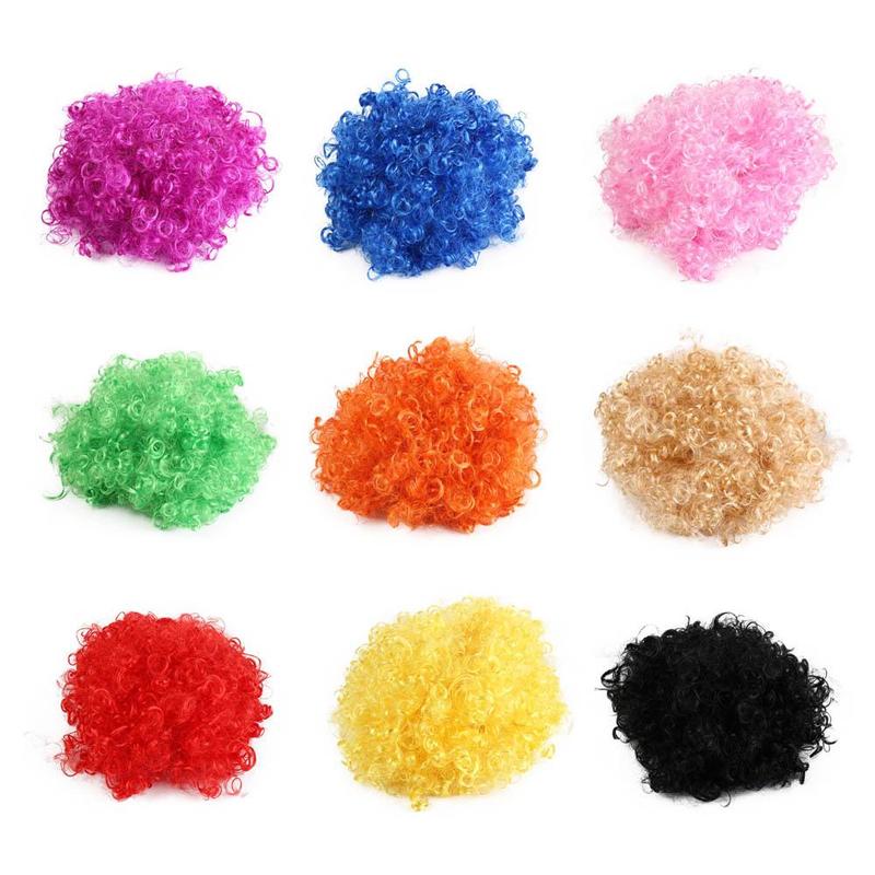 Christmas Fancy Party Adult Kids Football Fans Wigs Afro Curly - TikTok ...