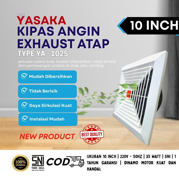 Promo Exhaust Fan ATAP 8 Inch 10 Inch 12 Inch/Exhaust Hexos PLAFON 8 ...