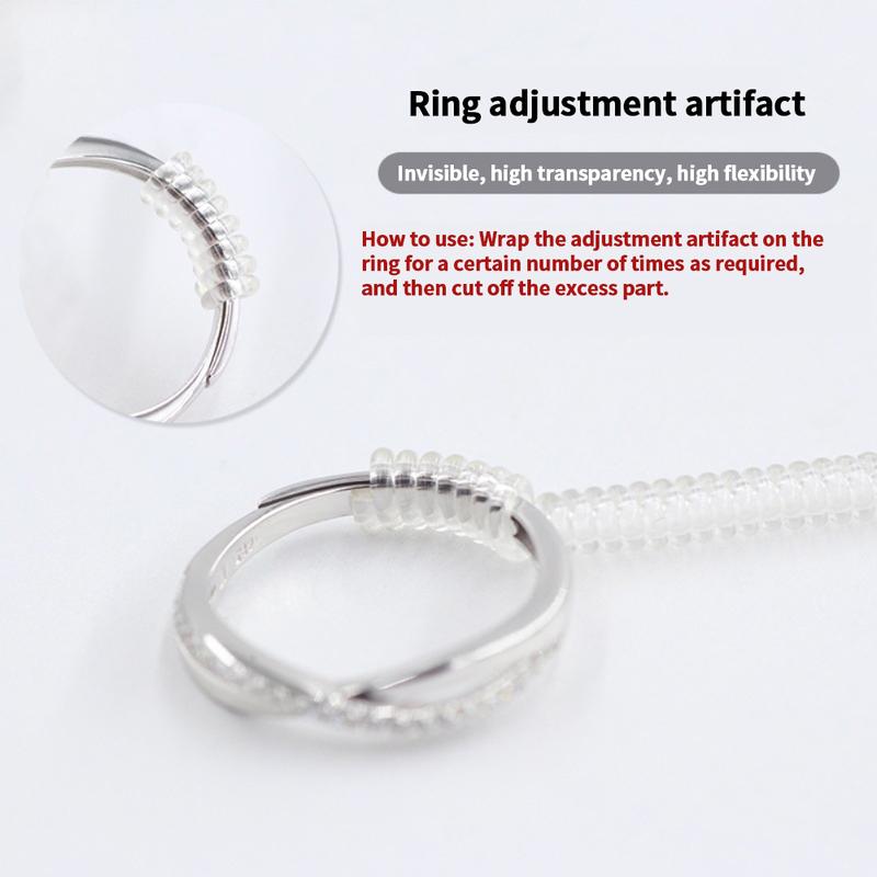 Transparent Spring Ring Size Adjuster Guard Adjuster Jewelry - TikTok ...