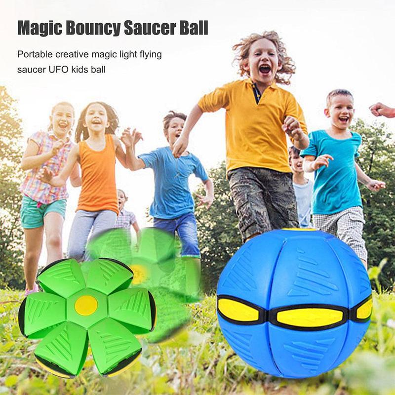 Pet Toy Magic Flying Saucer Ball Deformed Elastic Ball Decompression ...