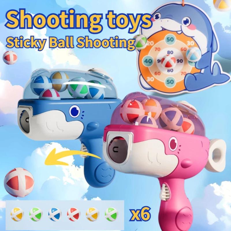 BS Children's Whale Ejection Ball Gun Toy - Sticky Ball Shooting ...