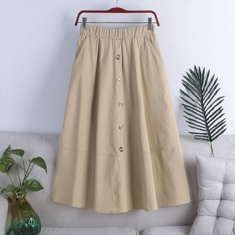 Skirt Garis A, Serbaguna, Musim Bunga dan Musim Panas, Ketibaan ...