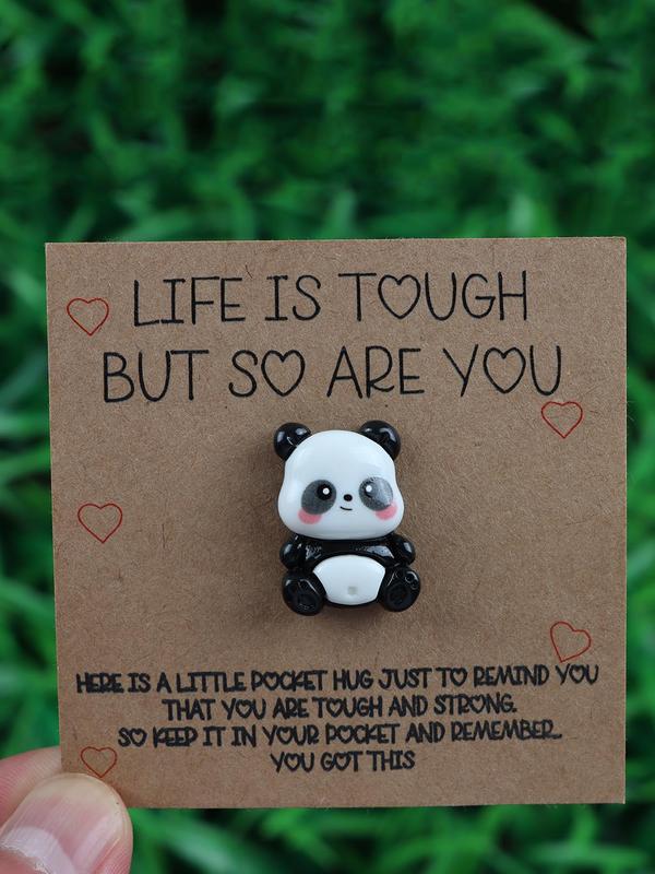Cute Panda Design Pocket Hug, Inspirational Gift with Inspirational ...