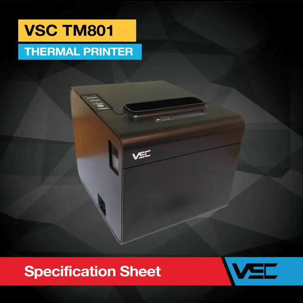 PRINTER KASIR THERMAL 80MM VSC TM-801 USB HIGH SPEED GARANSI 1 TAHUN ...