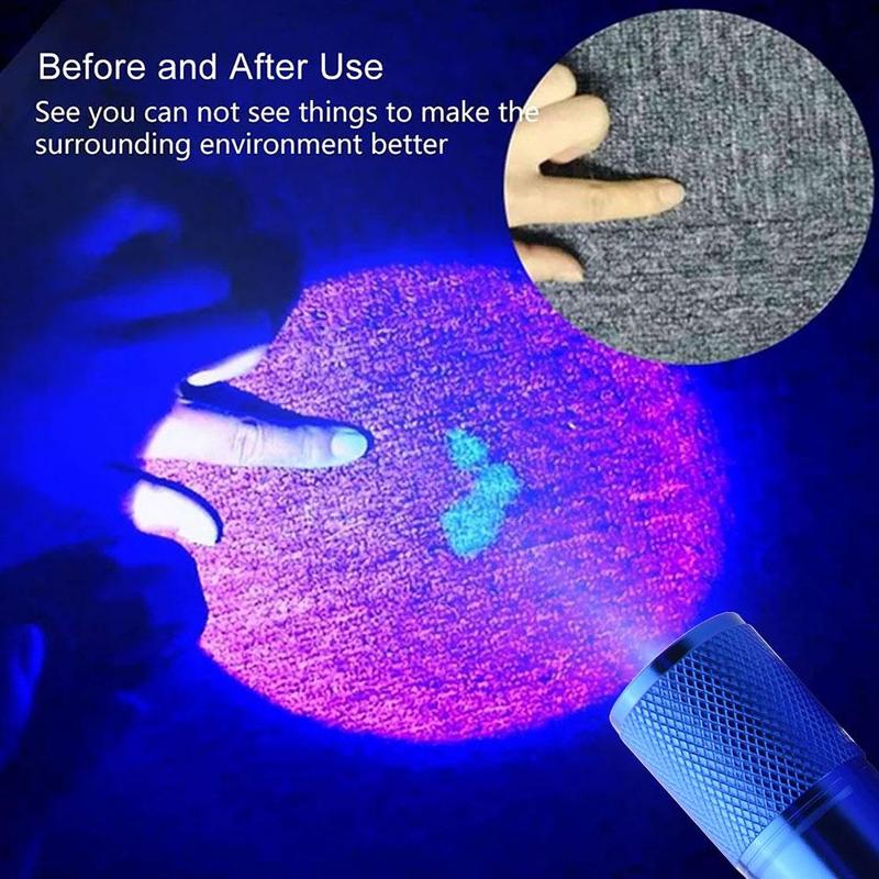 9 LAMPU LED - Senter LED Mini Ultraviolet UV 400nm 9 LED / bisa - Shop ...