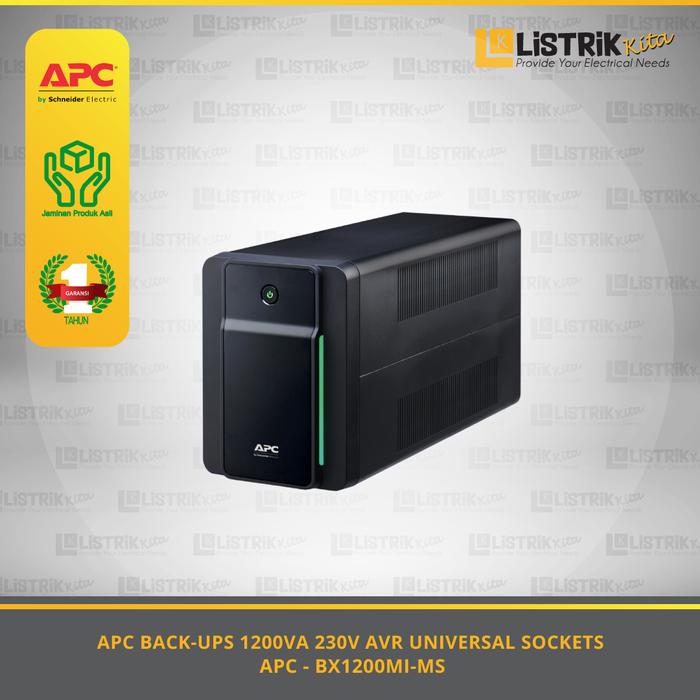 Promo UPS APC 1200VA BACK UPS AVR UNIVERSAL SOCKETS 230V Cicil 0% 3x ...