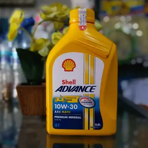 OLI MESIN SHELL ADVANCE AX7 MATIC SAE 10W40/10W30 API SN/JASO MB (0.8L ...