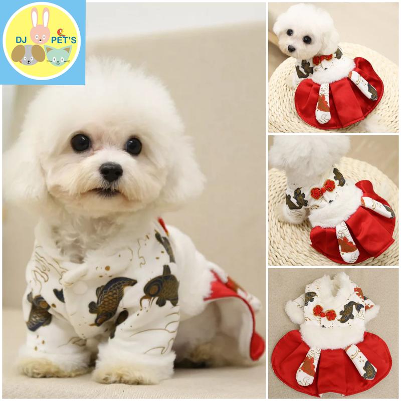baju imlek anjing dan kucing dress imlek sincia untuk hewan anabul ...